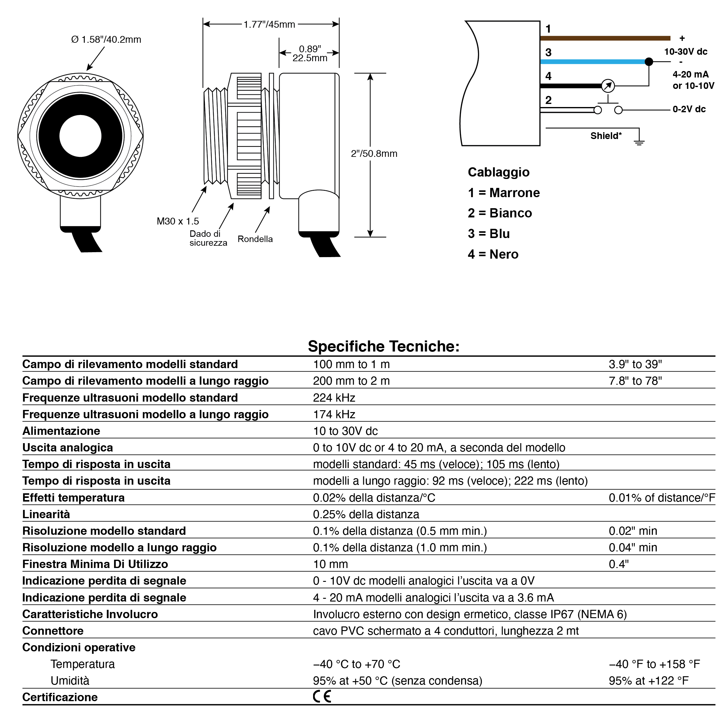 Ultrasonic Diameter Sensors (IT) | Double E